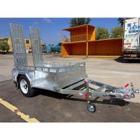 China Full Welded Single Axis Scissor Type Lifting Trailer for sale