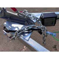 China Full Welded Single Axis Scissor Type Lifting Trailer for sale