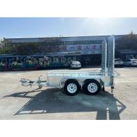 China Heavy Duty Plant Trailer 3.5T Scissor Lift Trailer 9x5ft Hot-Dip Galvanized ADR Compliant 4-Wheel Electric Brake for sale
