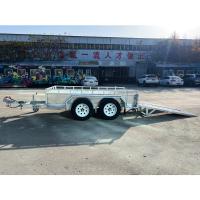 China Heavy Duty Plant Trailer 3.5T Scissor Lift Trailer 9x5ft Hot-Dip Galvanized ADR Compliant 4-Wheel Electric Brake for sale