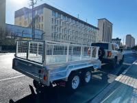 China 10x5 Tandem Axle Box Trailer 2000kg ATM Hot-Dip Galvanised 4720x2050x1480mm for sale