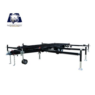 China 5500kg Expanded House Trailer Chassis 7250x2270mm Heavy Duty with Electric Brake for sale