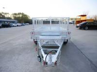 China Fully Welded Hydraulic Tipper Trailer 8x5 Galvanised 3200kg ATM Silver for sale