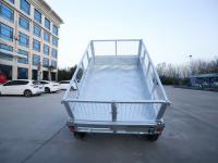 China Fully Welded Hydraulic Tipper Trailer 8x5 Galvanised 3200kg ATM Silver for sale