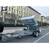 China 8x5 Hydraulic Single Axle Tipper Trailer 1800kg ATM Galvanised Electric Brake for sale