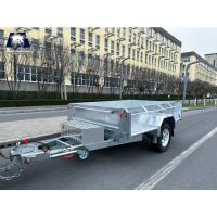 China 8x5 Hydraulic Single Axle Tipper Trailer 1800kg ATM Galvanised Electric Brake for sale