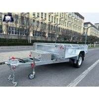 China 8x5 Hydraulic Single Axle Tipper Trailer 1800kg ATM Galvanised Electric Brake for sale