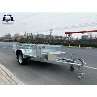 China 8x5 Hydraulic Single Axle Tipper Trailer 1800kg ATM Galvanised Electric Brake for sale