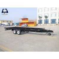 China Heavy Duty Double Axle Container Trailer 20ft High Load Capacity Electric Brake Shaft for sale