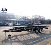 China Heavy Duty Double Axle Container Trailer 20ft High Load Capacity Electric Brake Shaft for sale