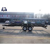 China Heavy Duty Double Axle Container Trailer 20ft High Load Capacity Electric Brake Shaft for sale