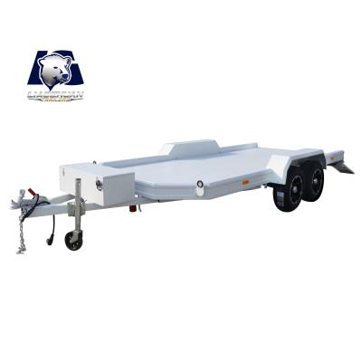 China Dual Axle Hydraulic Lifting Car Trailer 2000kg Capacity Lightweight Alloy with Wireless Remote for sale