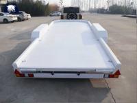 China Dual Axle Hydraulic Lifting Car Trailer 2000kg Capacity Lightweight Alloy with Wireless Remote for sale