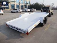 China Dual Axle Hydraulic Lifting Car Trailer 2000kg Capacity Lightweight Alloy with Wireless Remote for sale