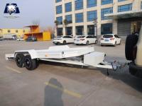 China Dual Axle Hydraulic Lifting Car Trailer 2000kg Capacity Lightweight Alloy with Wireless Remote for sale