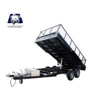 China EU 14x6 Hydraulic Single-Axis Tipper Trailer 3500kg ATM Electric Brake Dump Trailer for sale