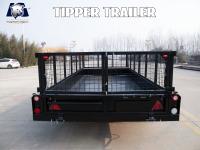 China EU 14x6 Hydraulic Single-Axis Tipper Trailer 3500kg ATM Electric Brake Dump Trailer for sale