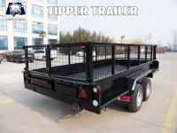 China EU 14x6 Hydraulic Single-Axis Tipper Trailer 3500kg ATM Electric Brake Dump Trailer for sale