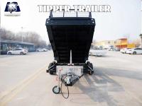 China EU 14x6 Hydraulic Single-Axis Tipper Trailer 3500kg ATM Electric Brake Dump Trailer for sale