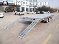 China AU Compliant Hot-Dip Galvanized Double-Axle Flat Top Trailer 3500kg ATM LED ADR Light for sale