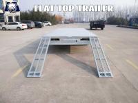 China AU Compliant Hot-Dip Galvanized Double-Axle Flat Top Trailer 3500kg ATM LED ADR Light for sale