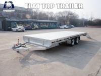 China AU Compliant Hot-Dip Galvanized Double-Axle Flat Top Trailer 3500kg ATM LED ADR Light for sale