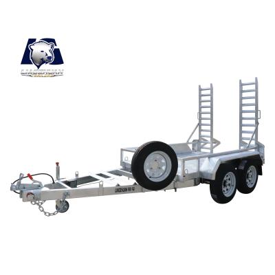 China 8x5 Dual Axle Hot Dip Galvanised Excavator Trailer 3000kg ATM for Small Excavators for sale