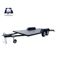 China Dual Axle Car Trailer 4500KG Capacity 5360x2550mm Flatbed Steel Construction LED Lights for sale