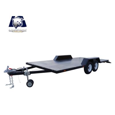 China Dual Axle Car Trailer 4500KG Capacity 5360x2550mm Flatbed Steel Construction LED Lights for sale