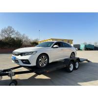 China Dual Axle Car Trailer 4500KG Capacity 5360x2550mm Flatbed Steel Construction LED Lights for sale