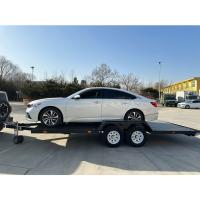 China Dual Axle Car Trailer 4500KG Capacity 5360x2550mm Flatbed Steel Construction LED Lights for sale