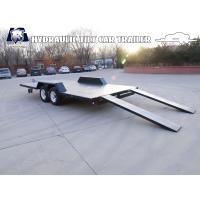 China Dual Axle Car Trailer 4500KG Capacity 5360x2550mm Flatbed Steel Construction LED Lights for sale
