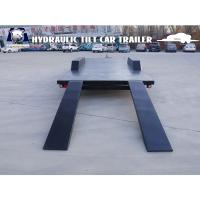 China Dual Axle Car Trailer 4500KG Capacity 5360x2550mm Flatbed Steel Construction LED Lights for sale