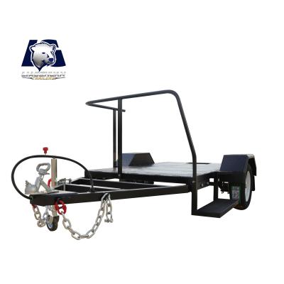 China Mobile Toilet Trailer 3150x1740x640mm with LED ADR Light 6-Ply Off-Road Tires for Outdoor Events for sale