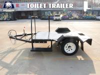China Mobile Toilet Trailer 3150x1740x640mm with LED ADR Light 6-Ply Off-Road Tires for Outdoor Events for sale