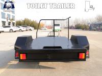 China Mobile Toilet Trailer 3150x1740x640mm with LED ADR Light 6-Ply Off-Road Tires for Outdoor Events for sale