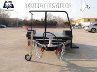 China Mobile Toilet Trailer 3150x1740x640mm with LED ADR Light 6-Ply Off-Road Tires for Outdoor Events for sale