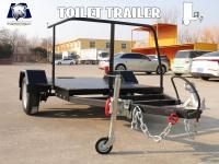 China Mobile Toilet Trailer 3150x1740x640mm with LED ADR Light 6-Ply Off-Road Tires for Outdoor Events for sale