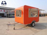 China Low Cost Mobile Food Trailer Towable Concession Stand 2 Foldable Service Windows for sale
