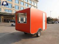 China Low Cost Mobile Food Trailer Towable Concession Stand 2 Foldable Service Windows for sale