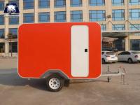 China Low Cost Mobile Food Trailer Towable Concession Stand 2 Foldable Service Windows for sale