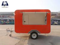 China Low Cost Mobile Food Trailer Towable Concession Stand 2 Foldable Service Windows for sale