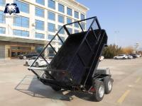 China EU 8x5 Hydraulic Dual-Axis Tipper Trailer 3000kg ATM Collision Brake Fully Welded Body for sale