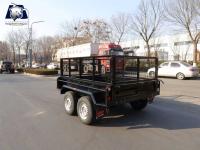 China EU 8x5 Hydraulic Dual-Axis Tipper Trailer 3000kg ATM Collision Brake Fully Welded Body for sale