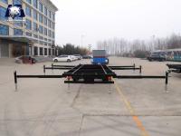 China 20ft Hydraulic Tipper Trailer with Extendable Outrigger Design Dual Axle 4500kg ATM for sale
