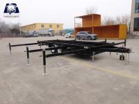 China 20ft Hydraulic Tipper Trailer with Extendable Outrigger Design Dual Axle 4500kg ATM for sale