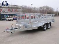 China 14x6 Hydraulic Tipper Galvanised Box Trailer 3500kg ATM Electric Brake Heavy Duty Transport for sale
