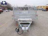 China 14x6 Hydraulic Tipper Galvanised Box Trailer 3500kg ATM Electric Brake Heavy Duty Transport for sale