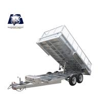 China 14x6 Hydraulic Tipper Galvanised Box Trailer 3500kg ATM Electric Brake Heavy Duty Transport for sale