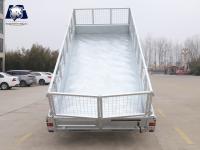 China 14x6 Hydraulic Tipper Galvanised Box Trailer 3500kg ATM Electric Brake Heavy Duty Transport for sale